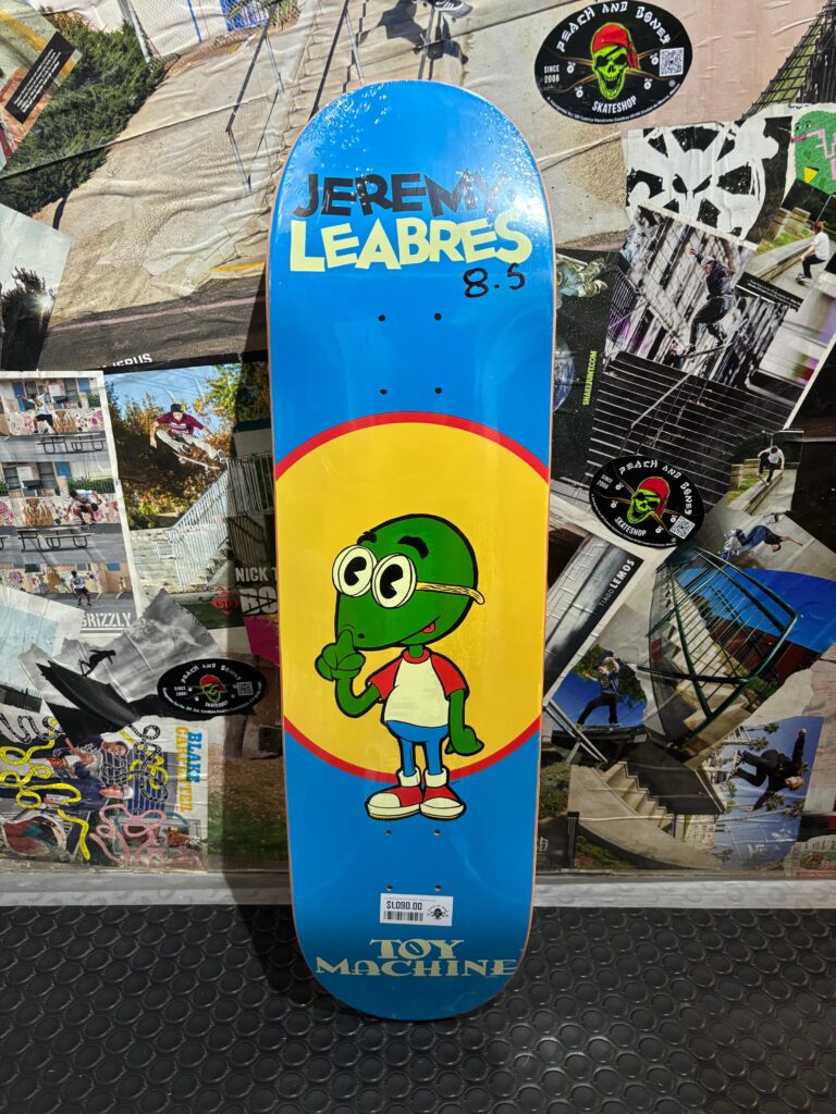 Tabla Toy Machine 8.50 x 32.00 in Leabres Toons - Peach and Bones Skateshop