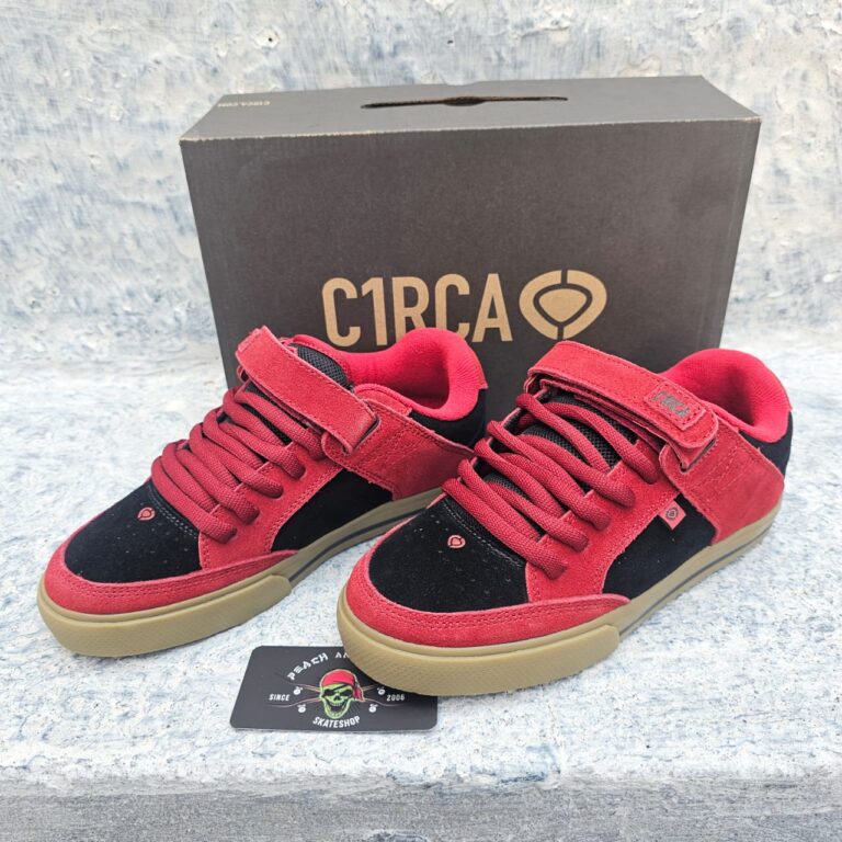 Circa Shoes 205 Vulc Red Dhalia/Black - Peach and Bones Skateshop