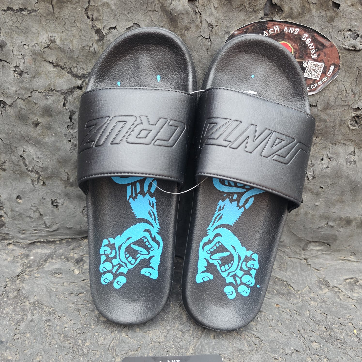 Santa Cruz Sandalias Vein Hand Strip “L” - Peach and Bones Skateshop