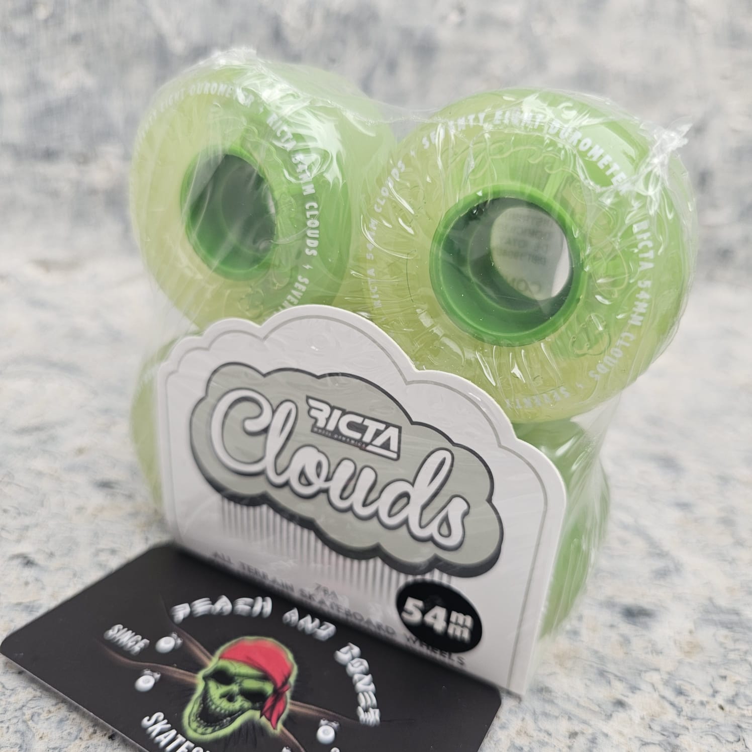 Ricta Wheels 54mm 78a Mojito Clouds Yellow - Peach and Bones Skateshop