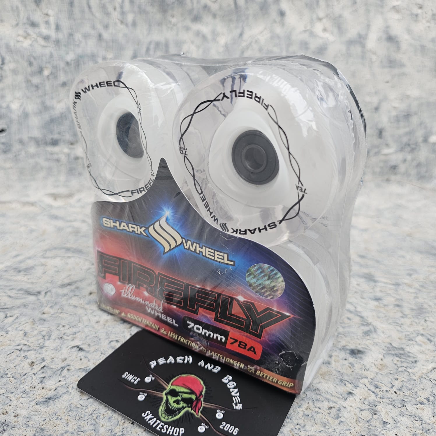 Shark Wheels 70mm 78a Firefly - Peach and Bones Skateshop