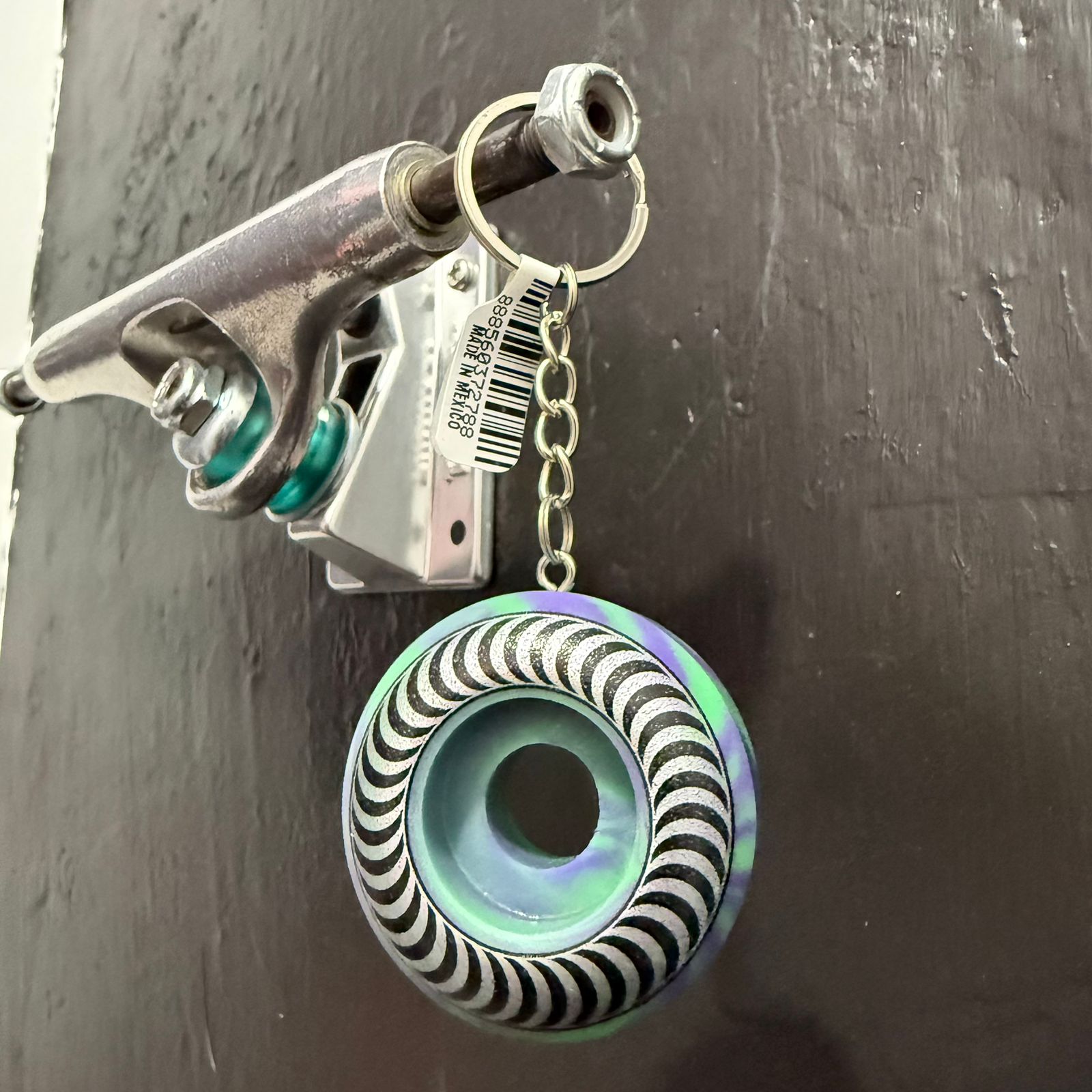 Spitfire Key Chain Wheels - Peach and Bones Skateshop