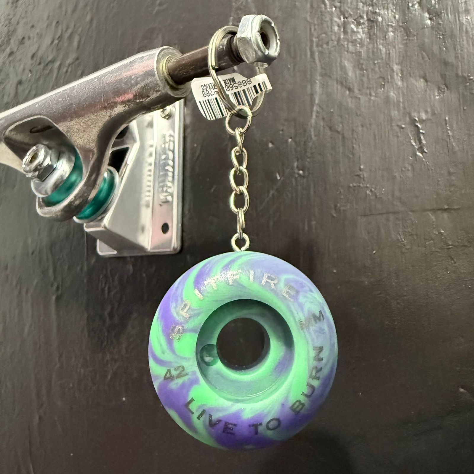 Spitfire Key Chain Wheels - Peach and Bones Skateshop