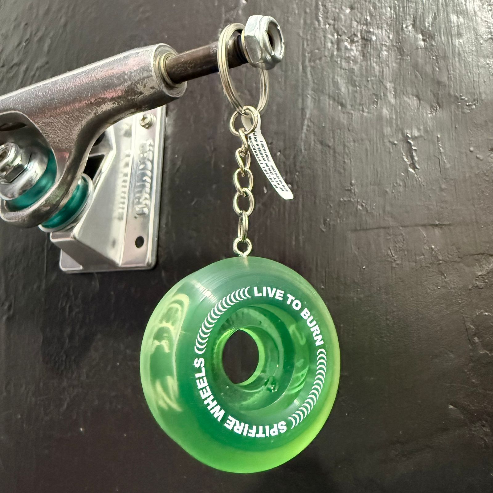 Spitfire Key Chain Wheels - Peach and Bones Skateshop