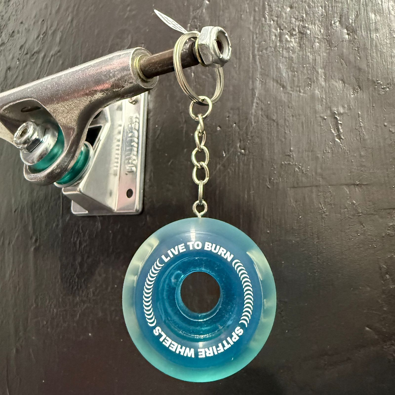 Spitfire Key Chain Wheels - Peach and Bones Skateshop