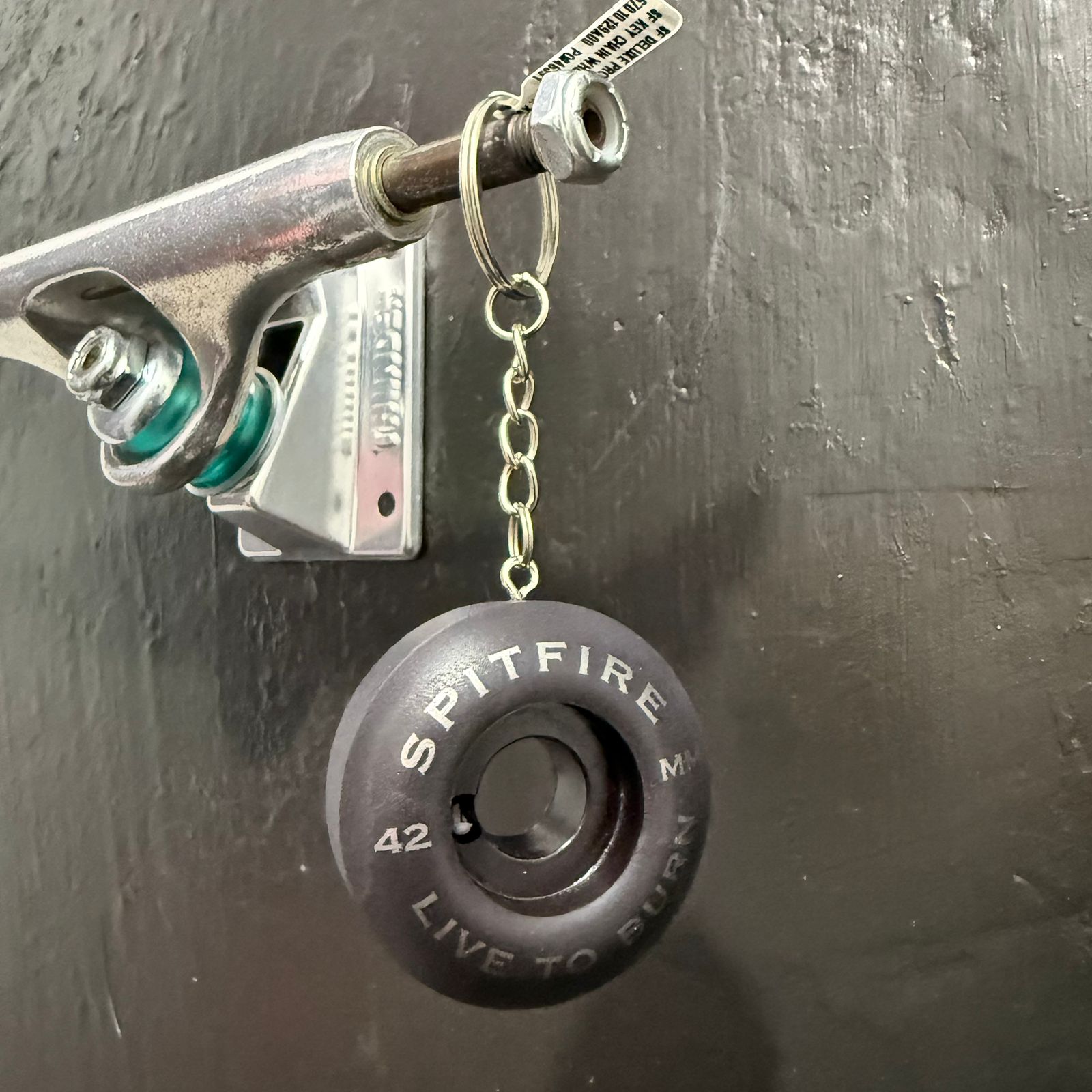 Spitfire Key Chain Wheels - Peach and Bones Skateshop