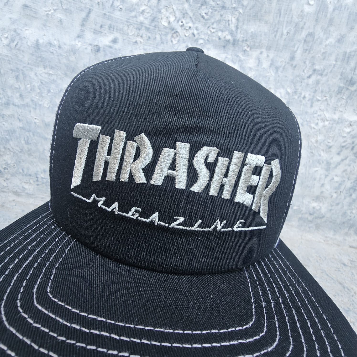 Thrasher Cap Mesh Trucker Cap Logo Emb Thrasher - Peach and Bones Skateshop