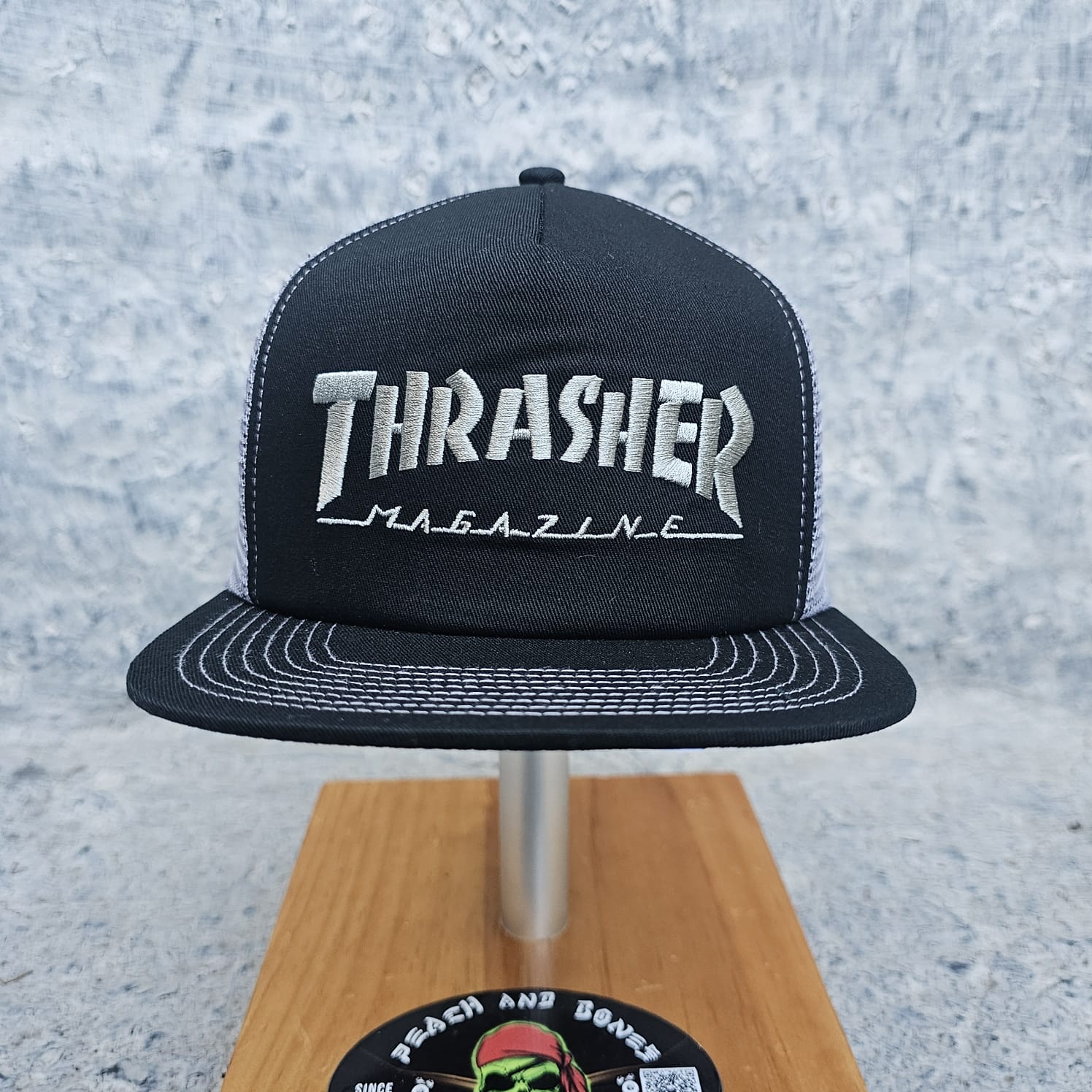 Thrasher Cap Mesh Trucker Cap Logo Emb Thrasher - Peach and Bones Skateshop