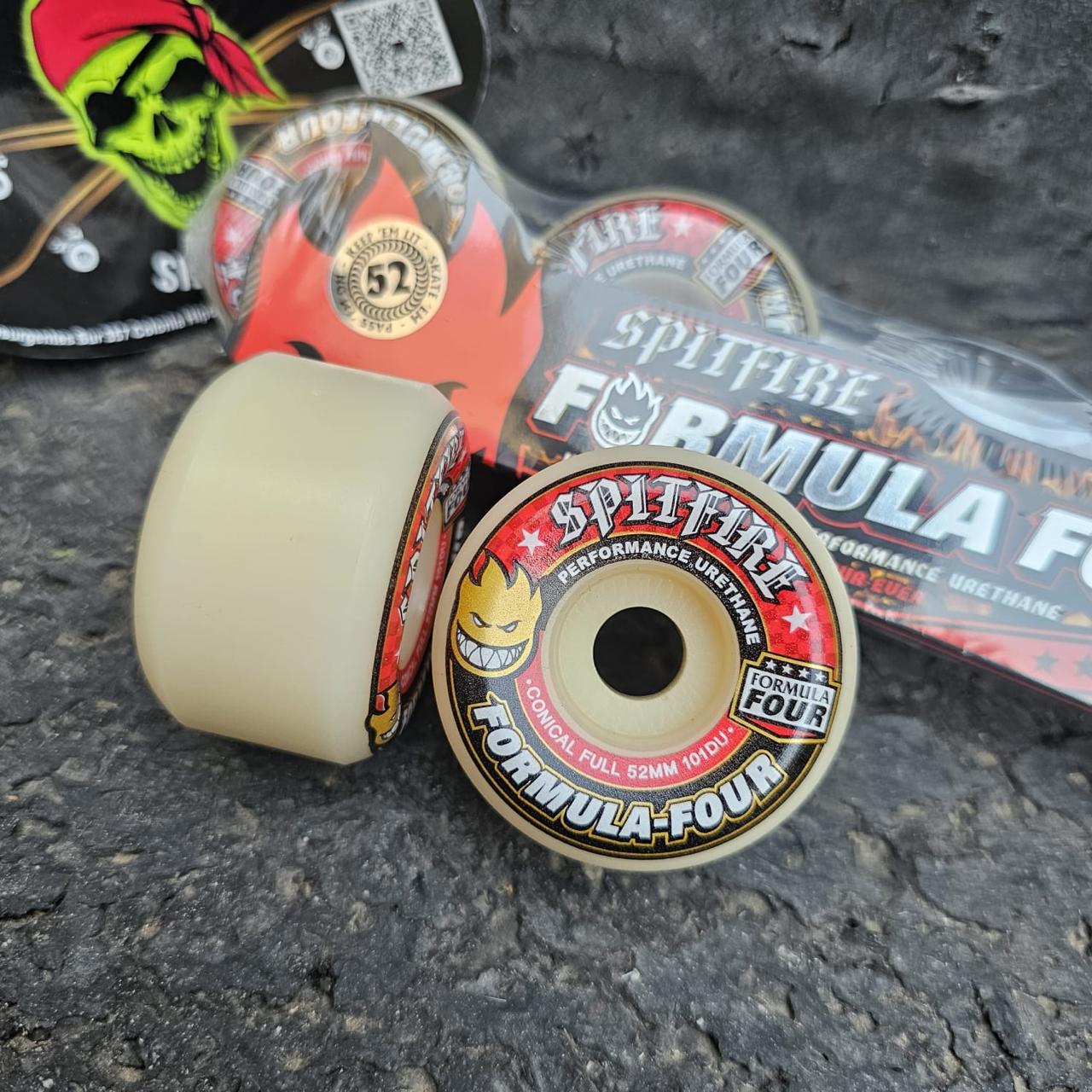 Spitfire Wheels 52mm 101D Conical Full - Peach and Bones Skateshop