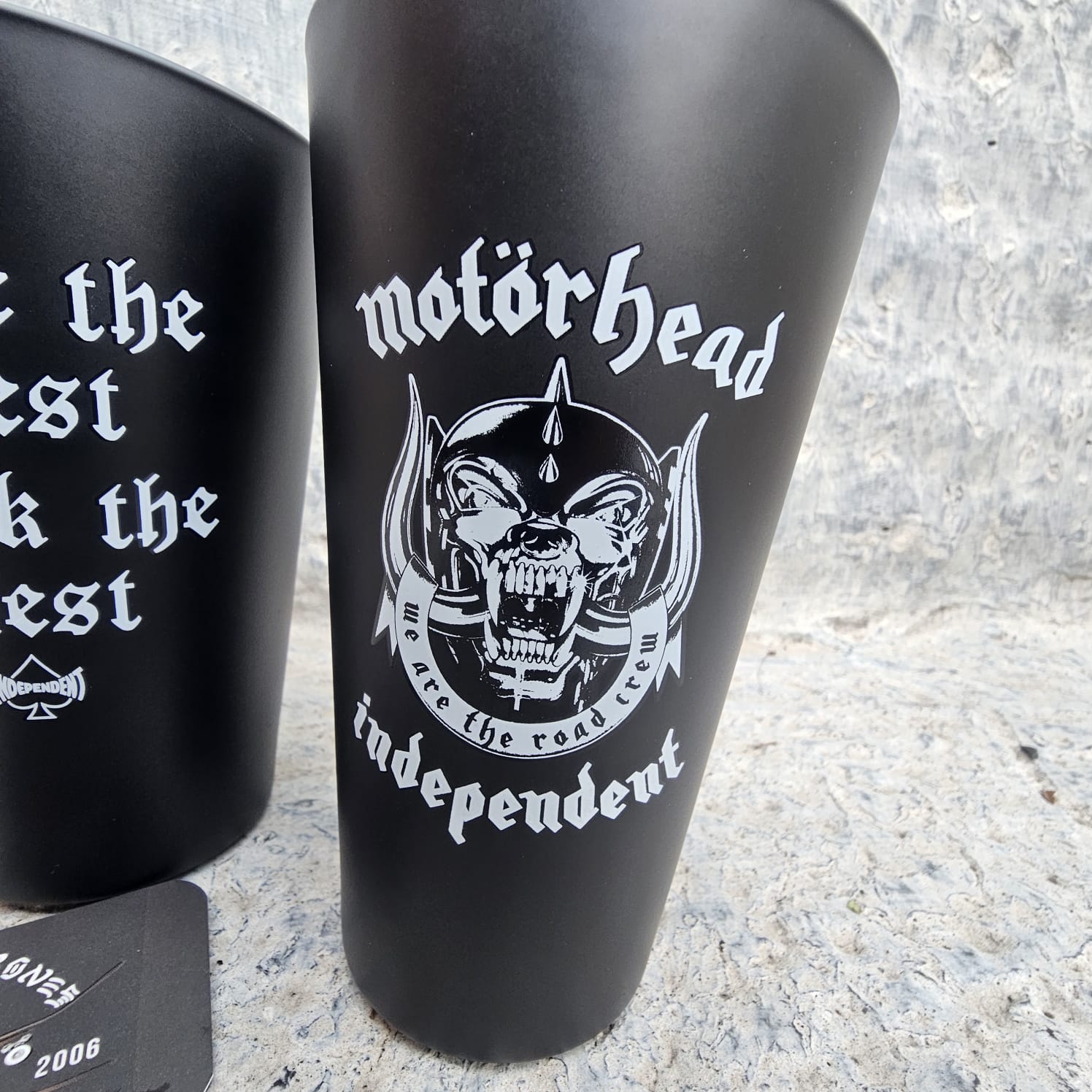 Independent Vaso Motorhead Warpig Pint Glass - Peach and Bones Skateshop