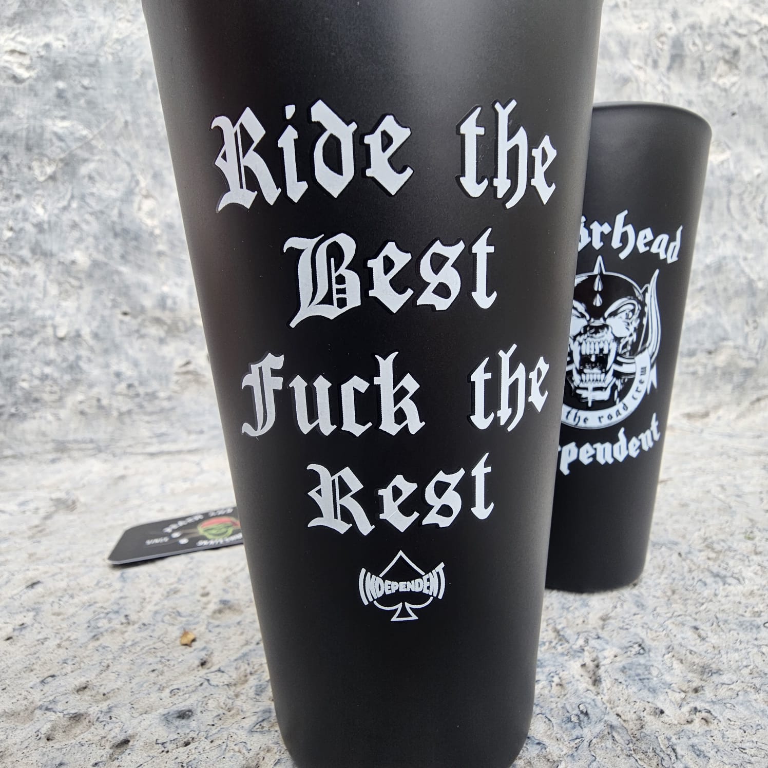 Independent Vaso Motorhead Warpig Pint Glass - Peach and Bones Skateshop