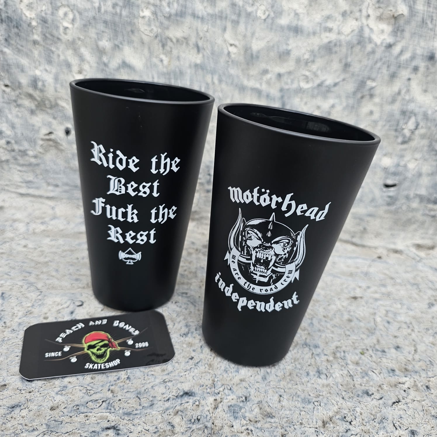 Independent Vaso Motorhead Warpig Pint Glass - Peach and Bones Skateshop