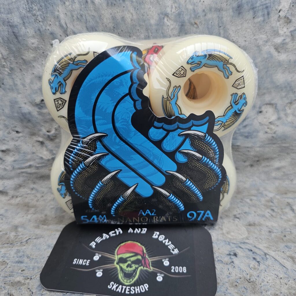 Powell Peralta Wheels 54mm x 39mm 97a AA2 Dragon Formula Blue Nano Rats ...